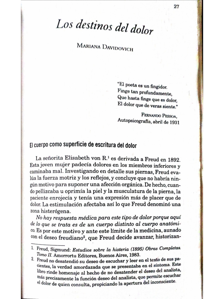 Los Destinos Del Dolor | PDF