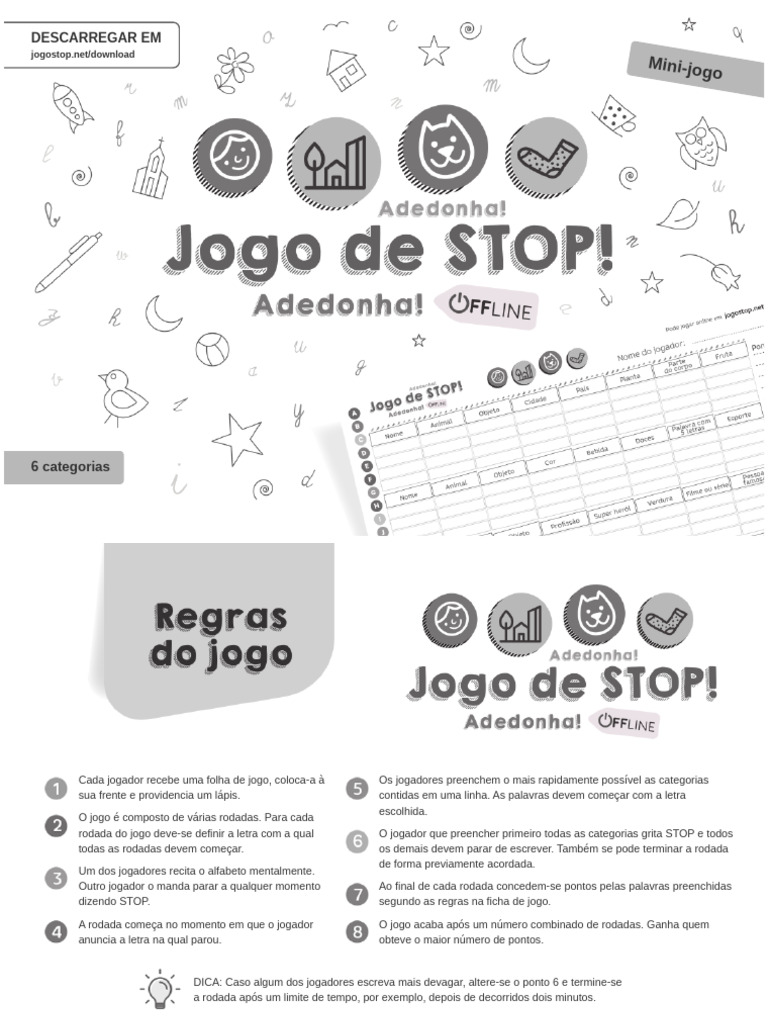 Jogo Stop | PDF