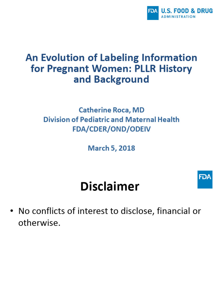 An-Evolution-of-Labeling-Information-for-Pregnant-Women--PLLR-History ...