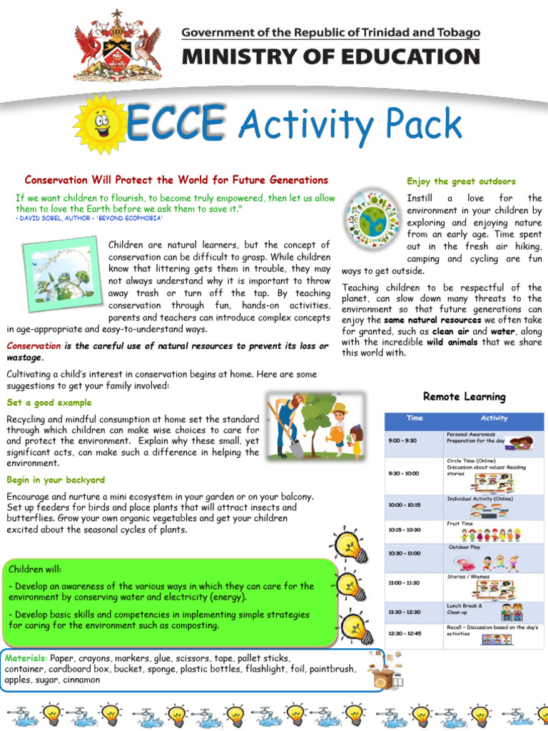 ECCE Activity Pack Term 2 Week 10 | PDF | Natural Environment