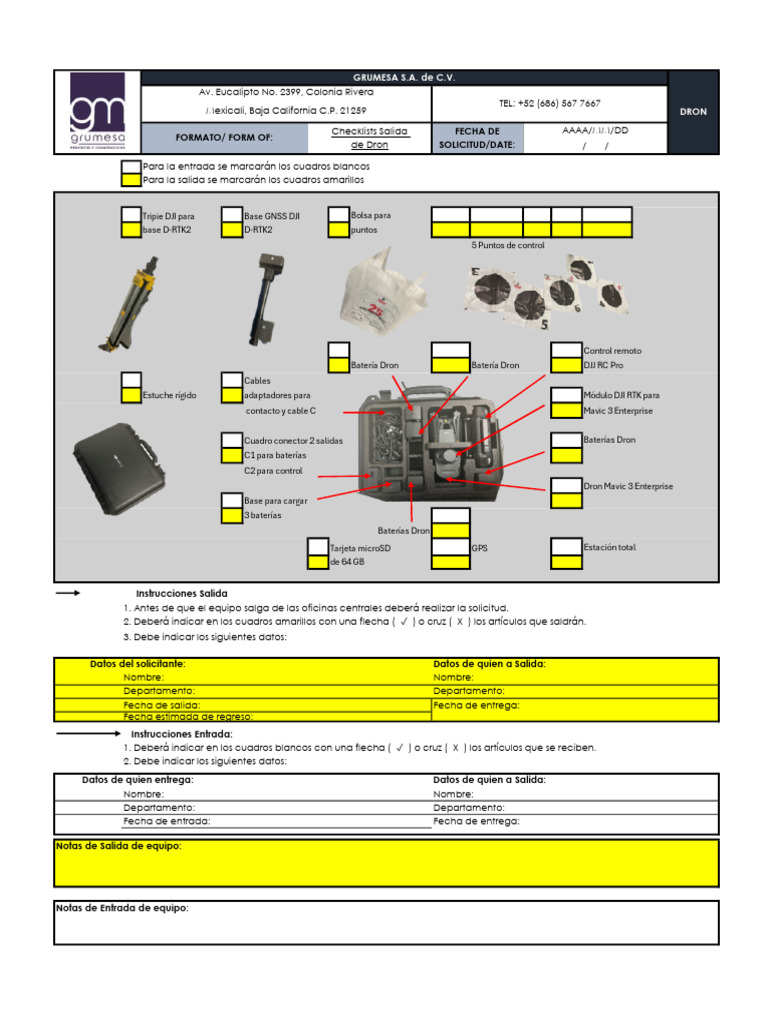 Checklist DRON | PDF | Informática