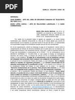 Escrito Solicitando Aguinaldo | PDF