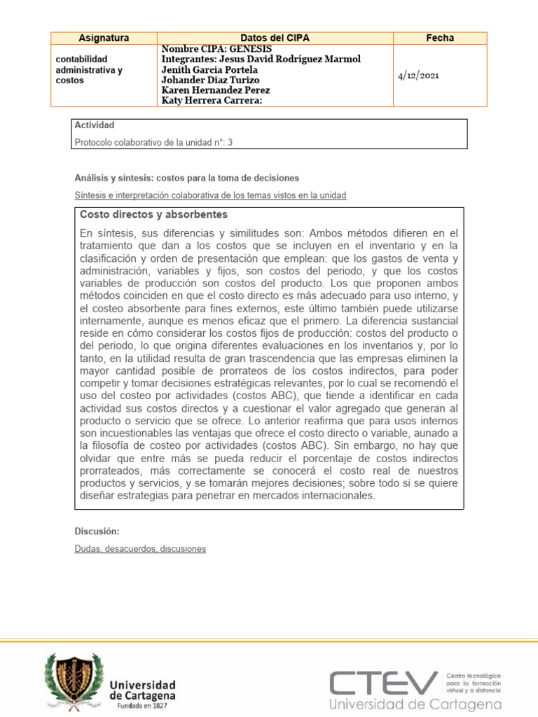 Protocolo 3 | PDF | Contabilidad | Economias