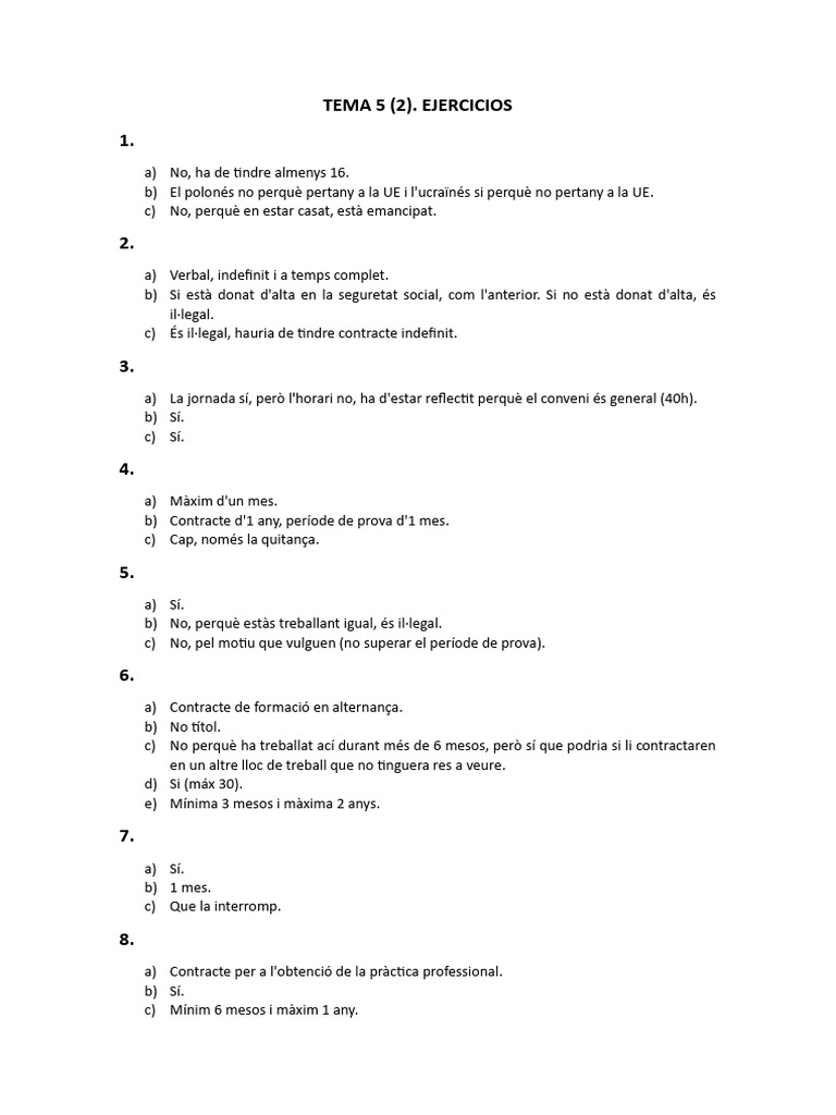 TEMA 2 - EJERCICIOS | PDF