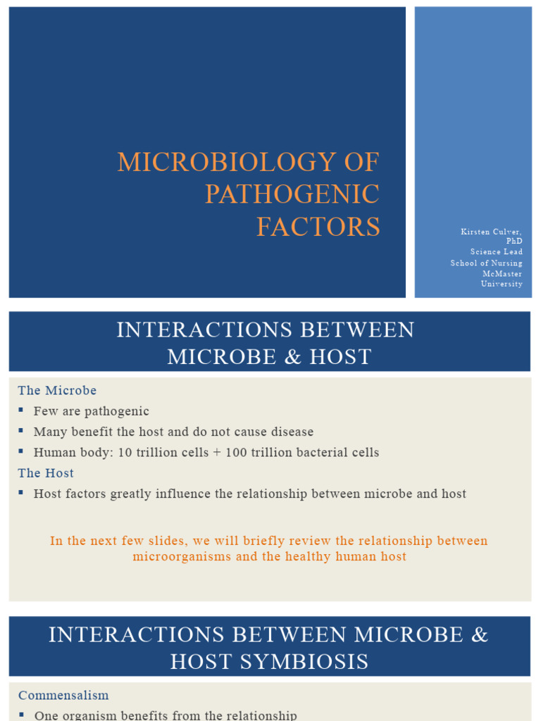 Microbe-Host Interactions Explained | PDF | Biofilm | Bacteria