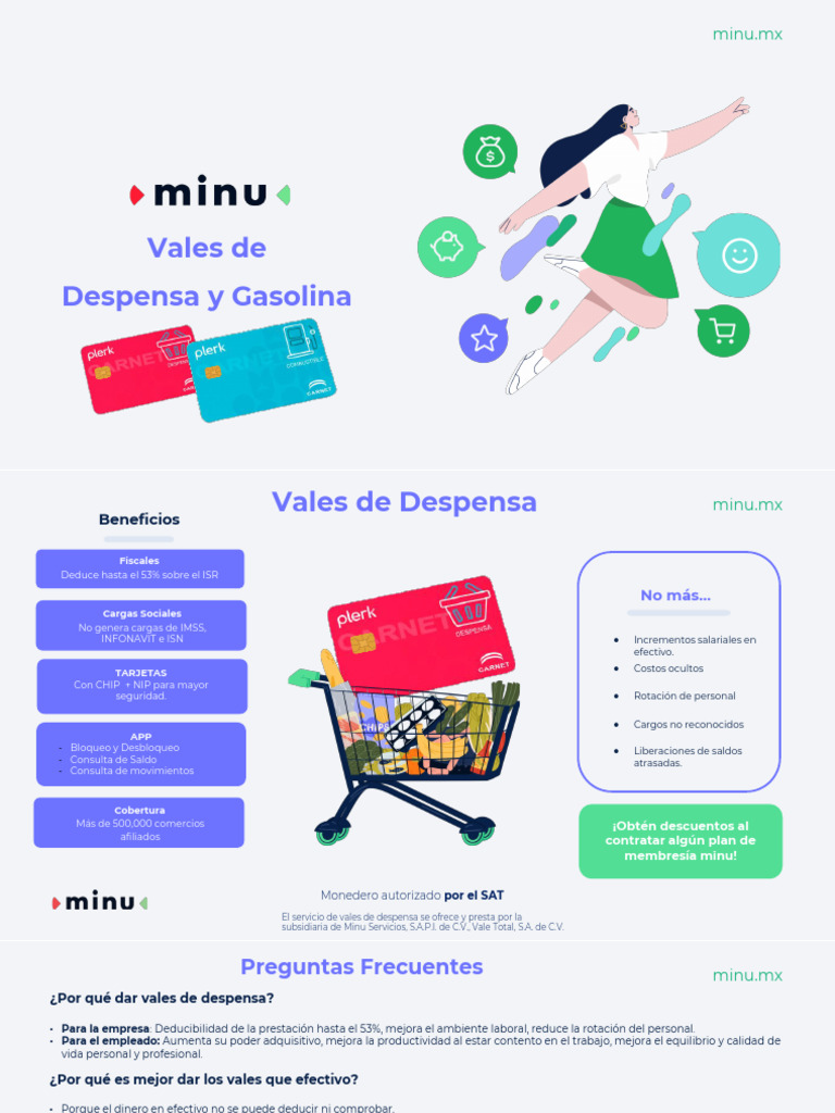 Minu Vales Despensa y Combustible 2023 | Descargar gratis PDF ...