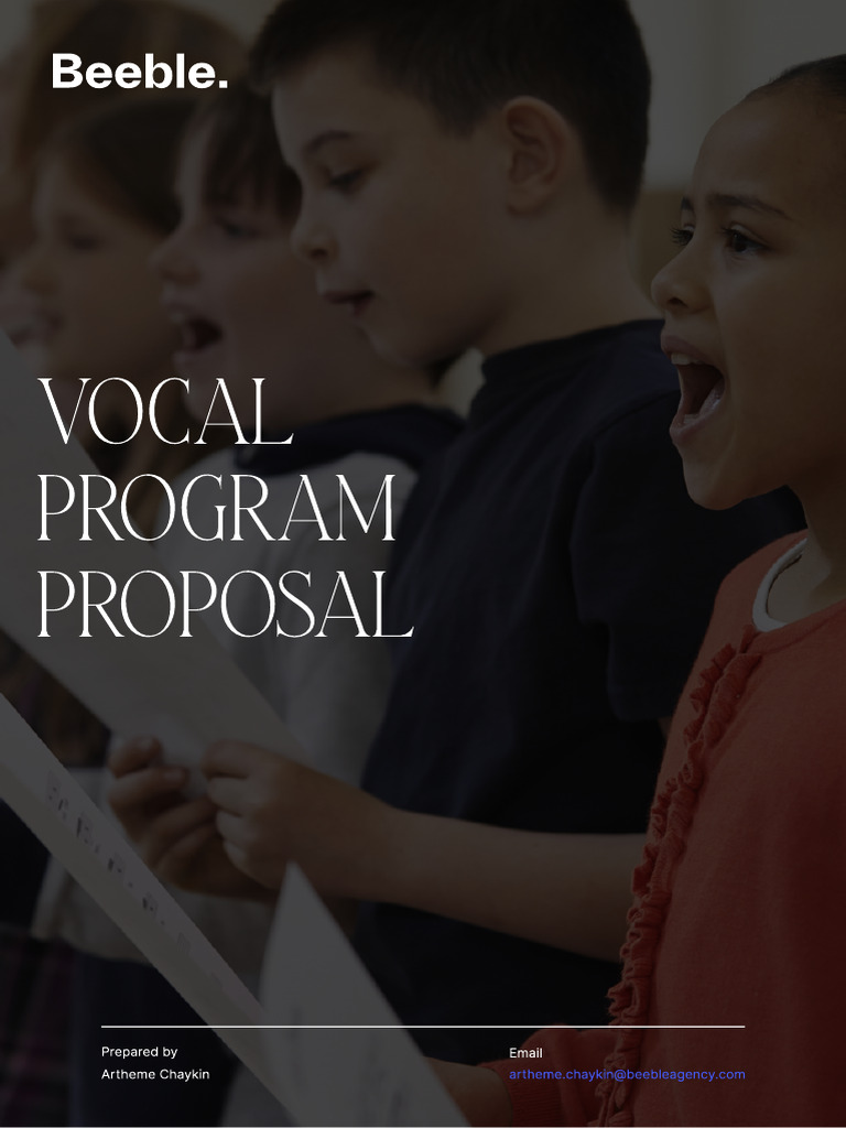 Vocal Program Proposal | PDF