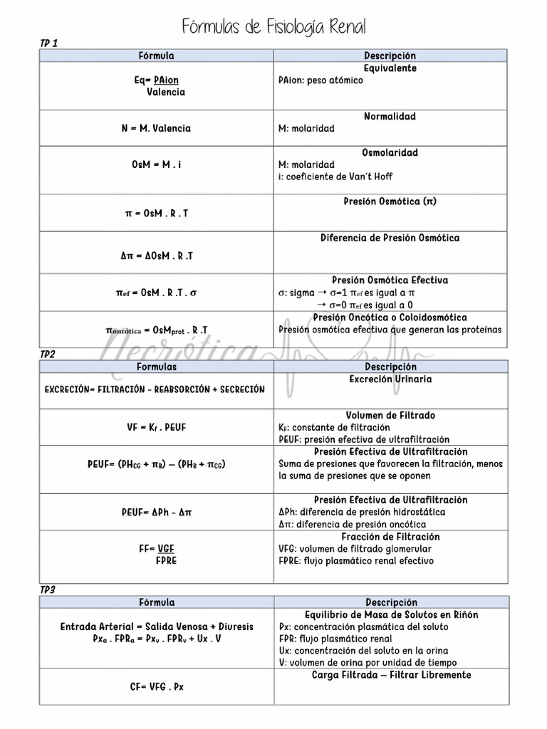 Formulas R1 (2023) | PDF