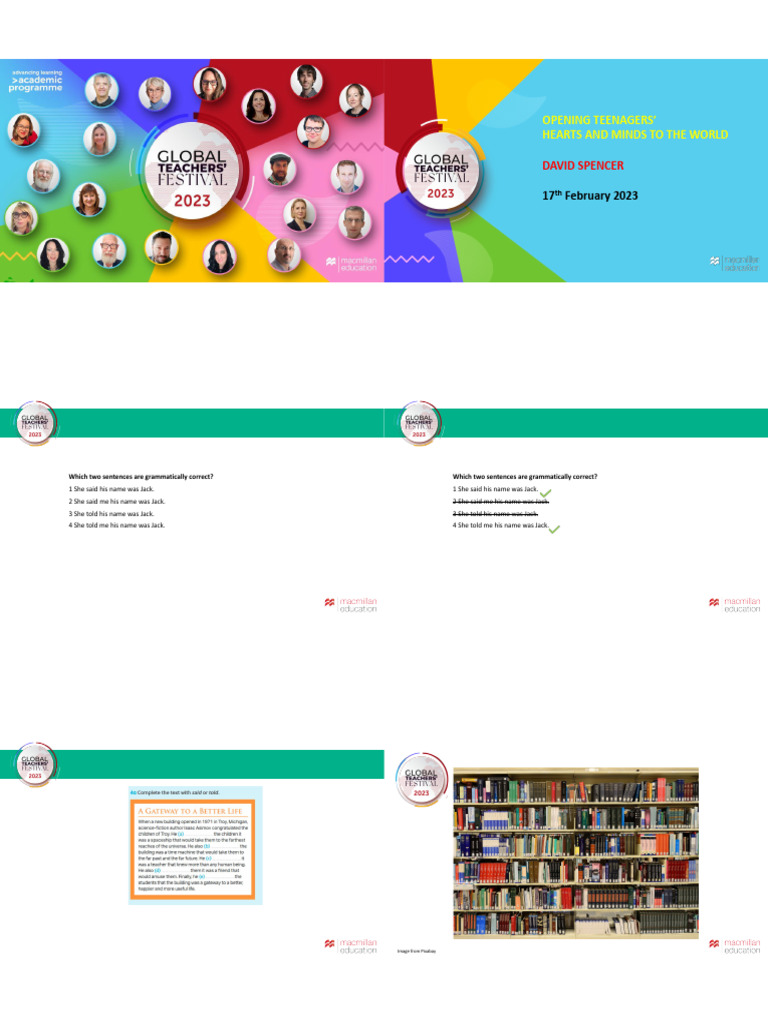 Culture_Teachers_Festival_2023.Dave.pptx | PDF | Cognition | Learning