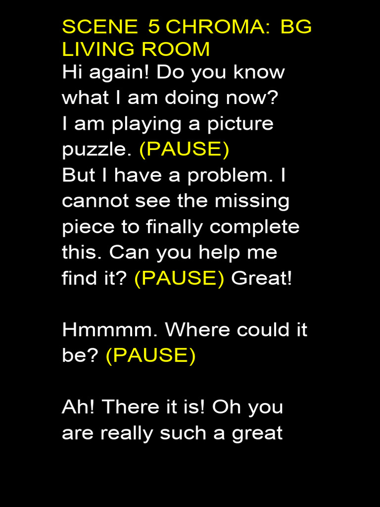 Dummy Script For EP5 INDOOR | PDF