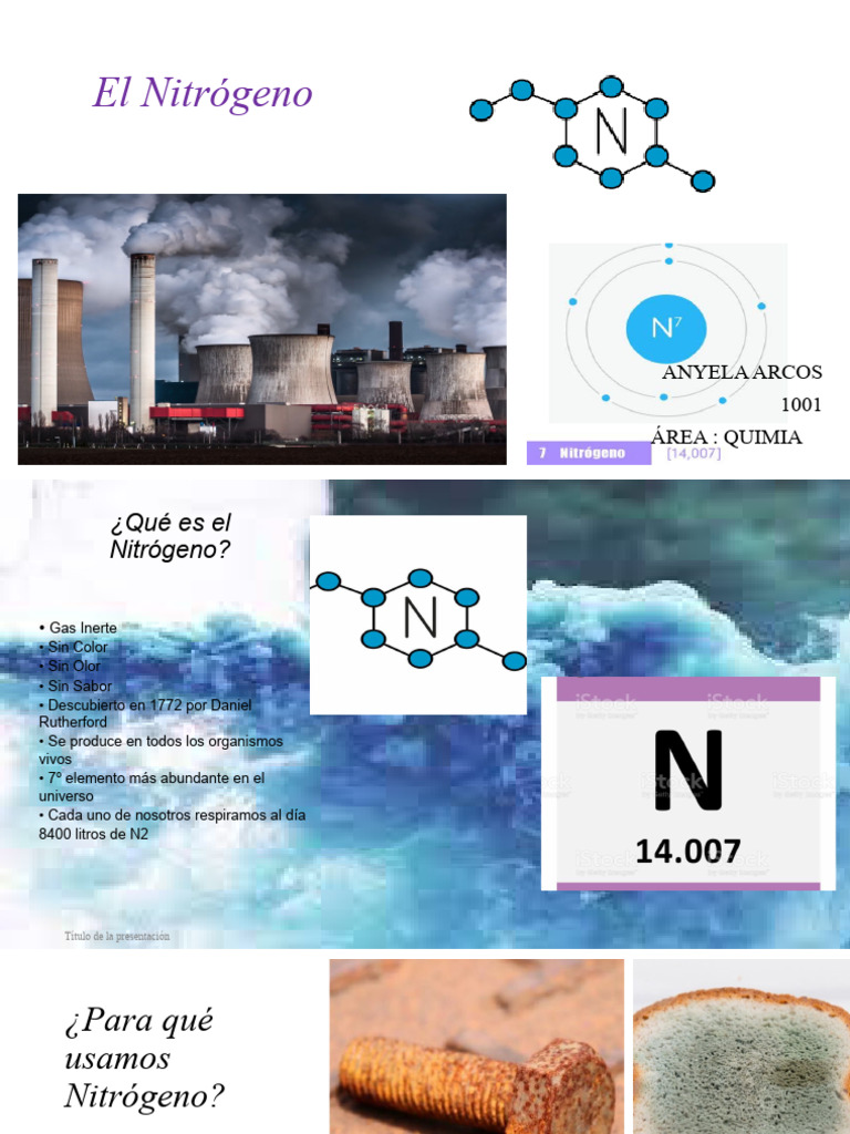 El Nitrógeno | PDF | Nitrógeno | Oxígeno