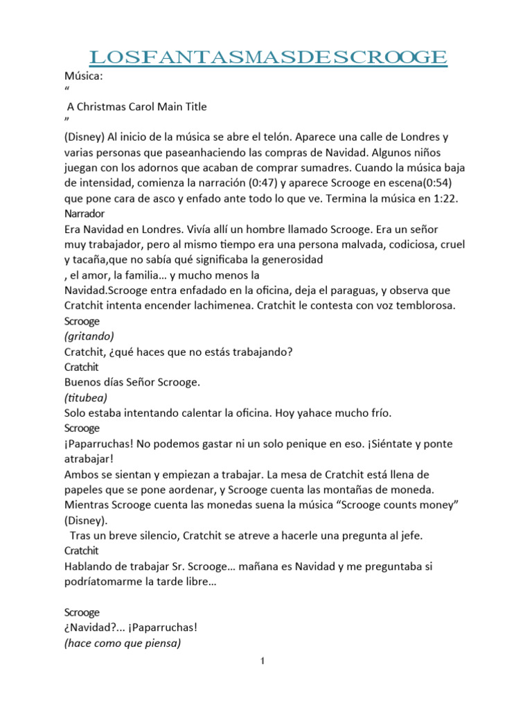Los Fantasmas de La Navidad | PDF | Ebenezer Scrooge | Jacob Marley