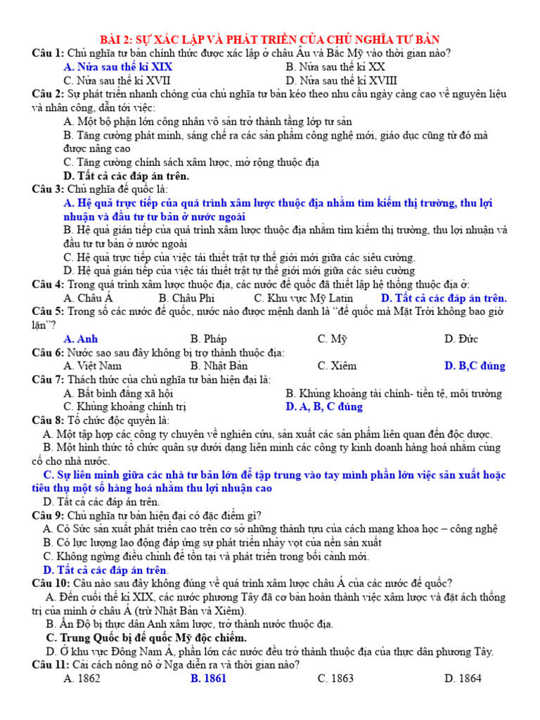 Bai 2 TN Su 11 | PDF