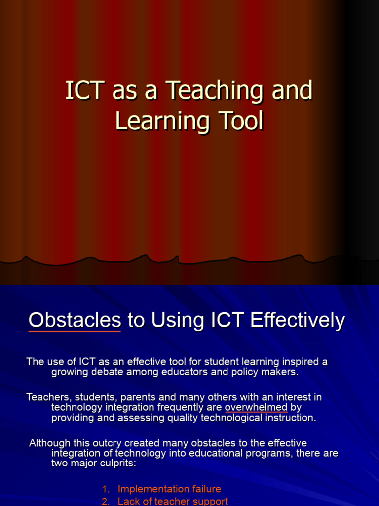 Overcoming ICT Integration Challenges | PDF | Educational Technology ...