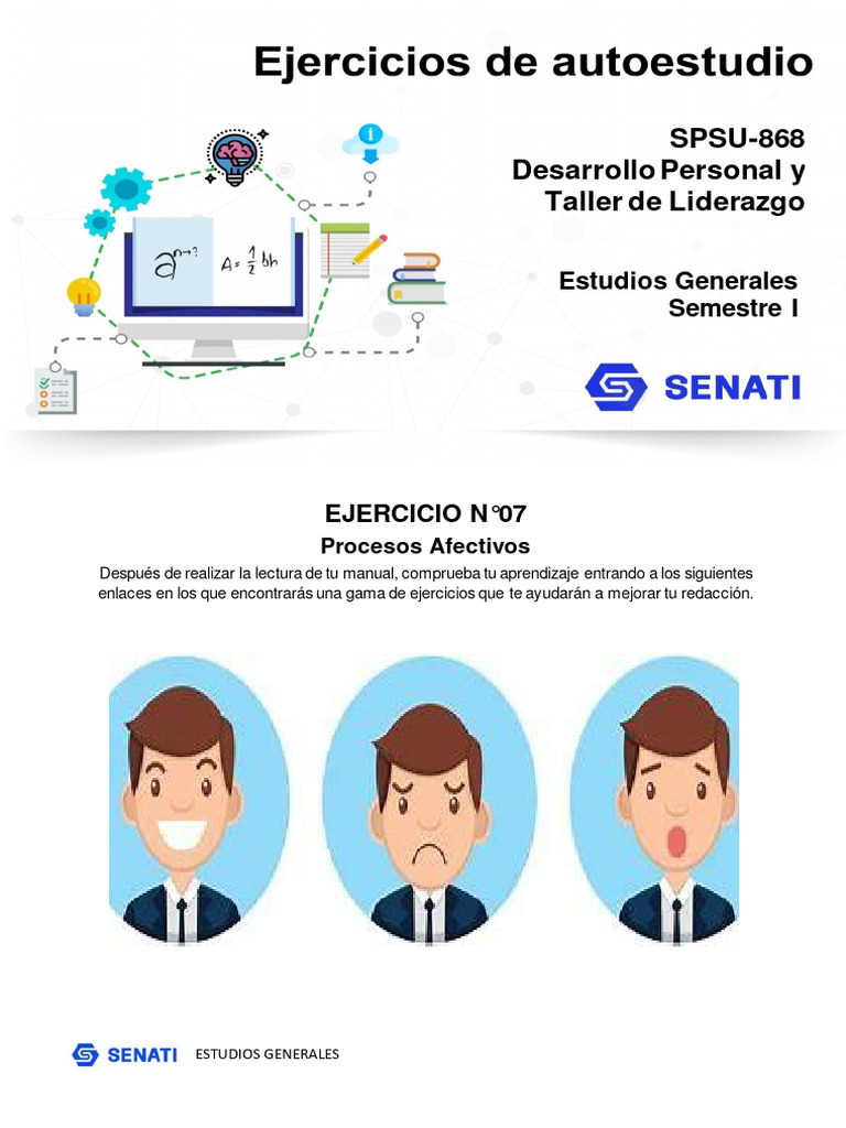 EJERCICIO 07 - Autoevaluacion 7 PROCESOS AFECTIVOS | PDF | Las emociones | Sicología