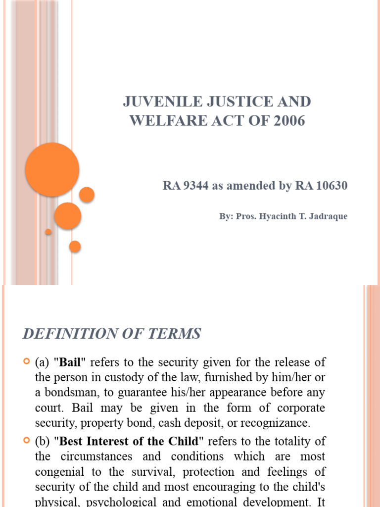 16 Juvenile Justice and Welfare Act of 2006 | PDF | Prosecutor | Probation