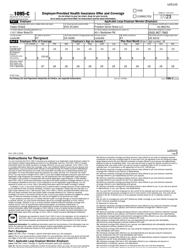 Employer-Provided Health Insurance Offer and Coverage | PDF | Social Programs | Taxes