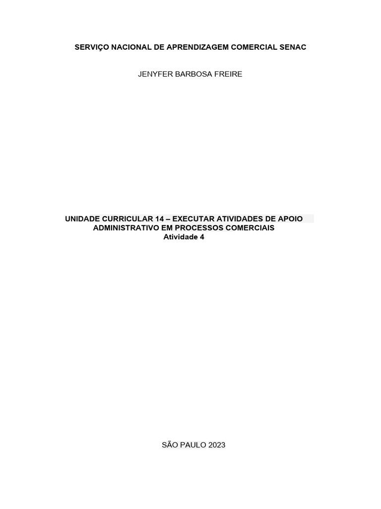 Atividade 4 - UC14 | PDF