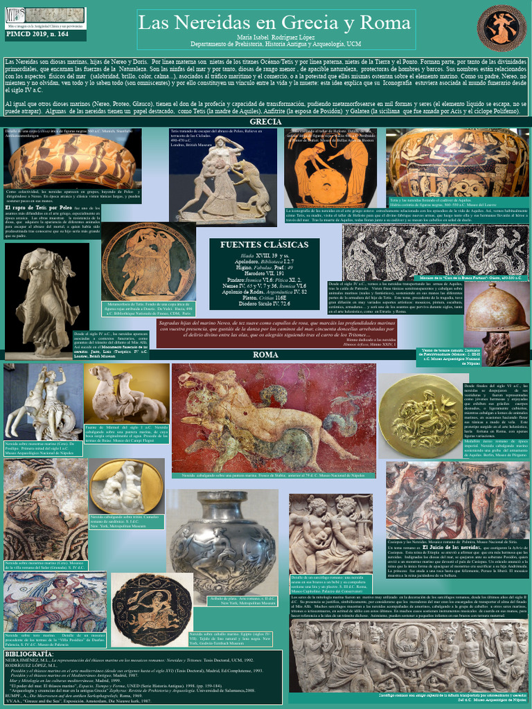 Nereidas: Diosas Marinas en Arte Antiguo | PDF | Aquiles | Nereidas