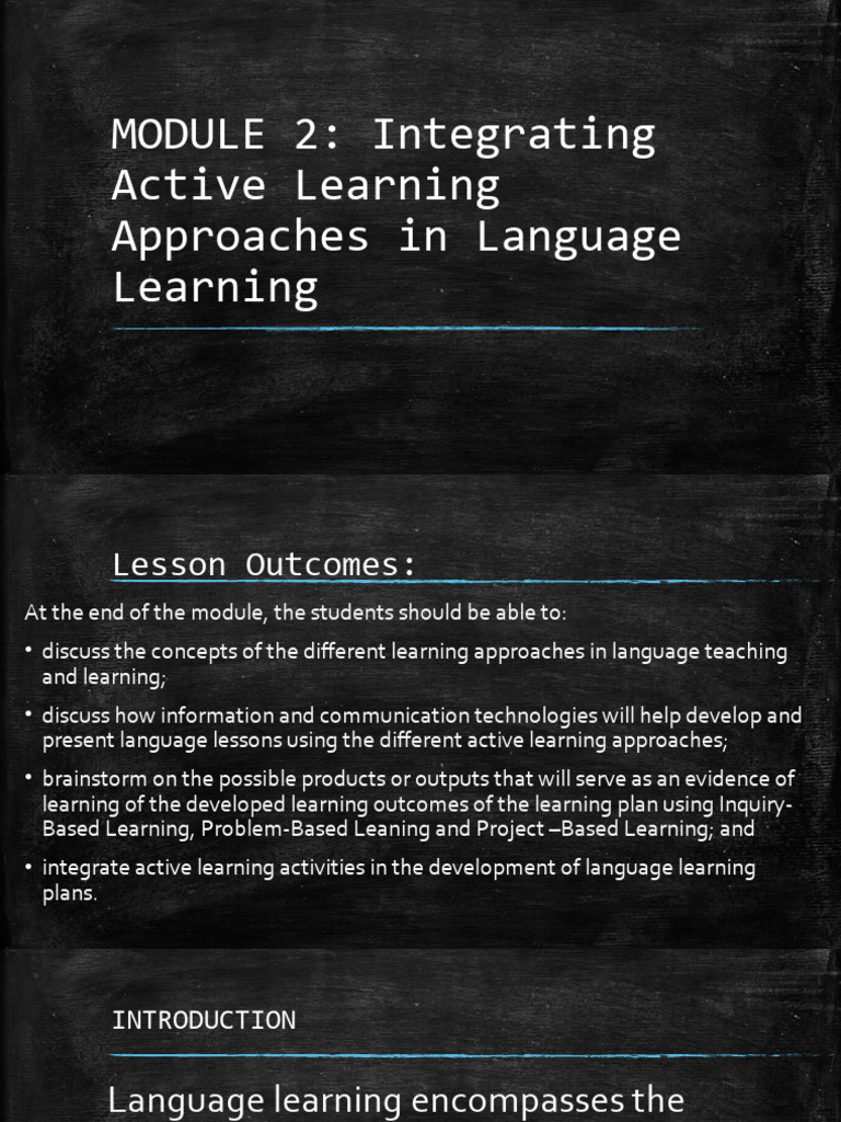 TTL2 Module1 Intro Perez | PDF | Inquiry Based Learning | Learning