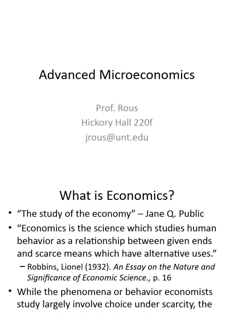 L01 Economics 2014 | PDF | Economics | Neoclassical Economics