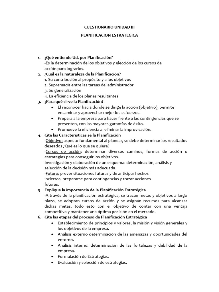 Guía de Planificación Estratégica | PDF | Planificación | Planificación estratégica