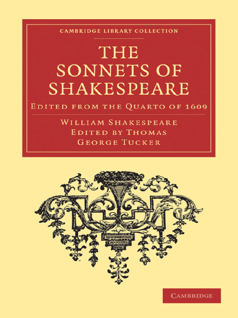 The Sonnets of Shakespeare Edited From The Quarto of 1609 | PDF ...