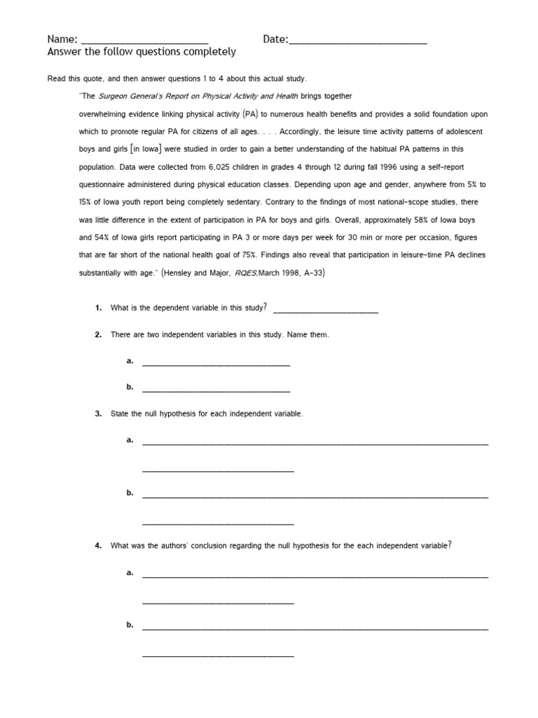 Review Quiz CH 4-5 | PDF | Student's T Test | Analysis Of Variance