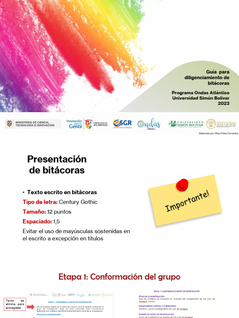 Guia Bitacoras | PDF