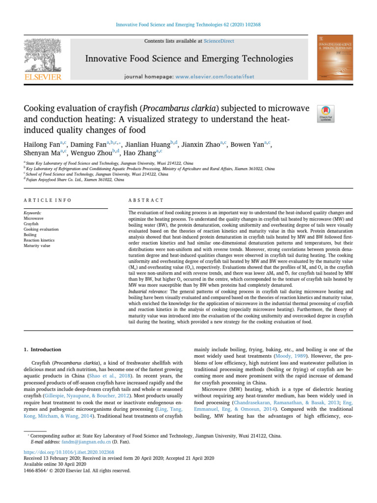 Fan 2020 | PDF | Differential Scanning Calorimetry | Heat