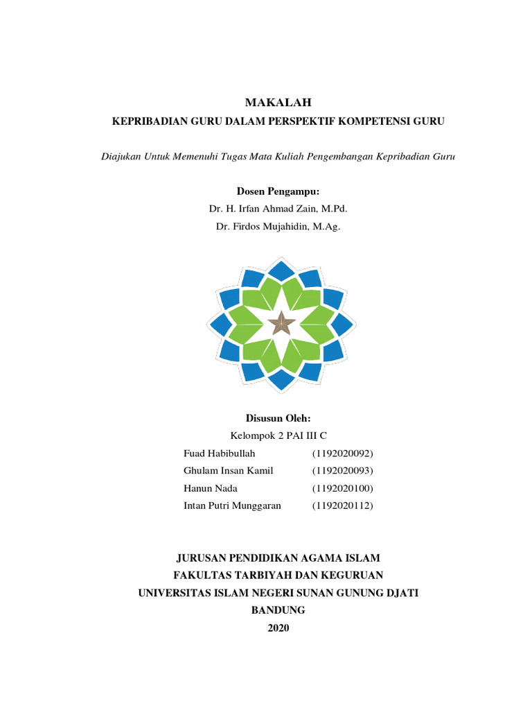 Kelompok 2 Makalah Pengembangan Kepribadian Guru | PDF | Karier & Perkembangan