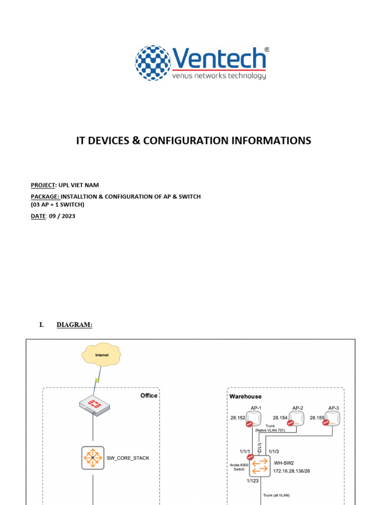 UPL Vietnam AP & Switch Configuration Guide | PDF | Wireless Access ...
