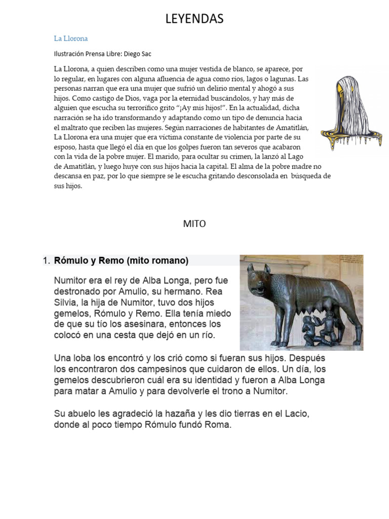 LEYENDAS | PDF | Clásicos