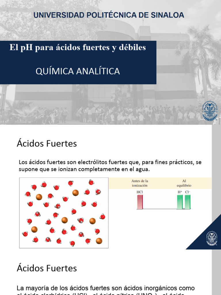 PH para Ácidos y Bases Fuertes | PDF PH para Ácidos y Bases Fuertes | PDF