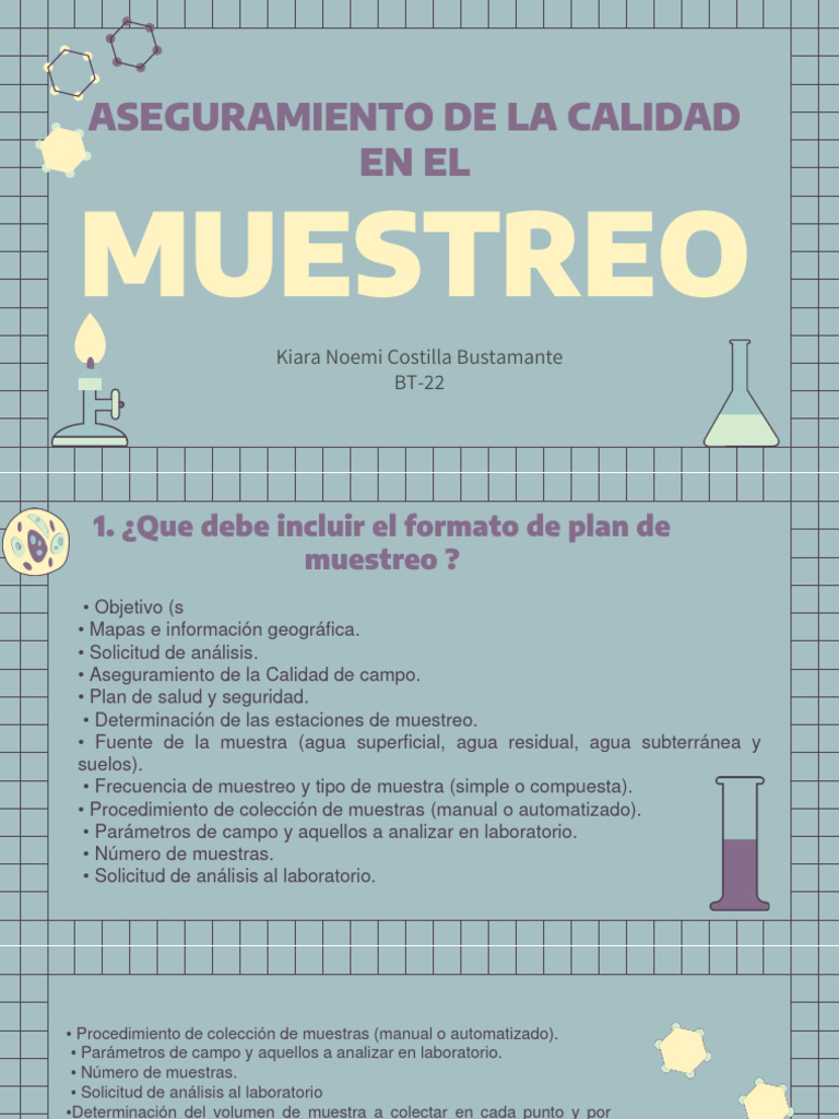 Aseguramiento de La Calidad Del Muestreo-Inicio | PDF | Agua | Muestreo (Estadísticas)