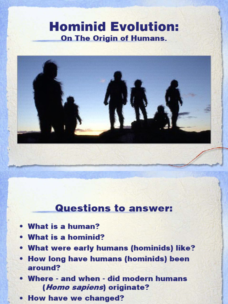 human_evolution | PDF | Homo | Hominidae