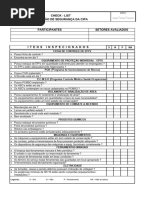 Check List de Inspeção CIPA 2025 | PDF