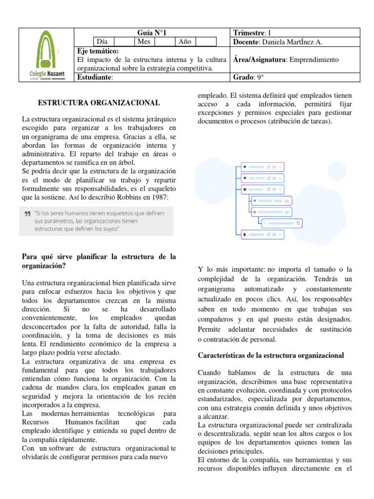 Estructura Organizacional: Claves y Tipos | PDF | Business | Software