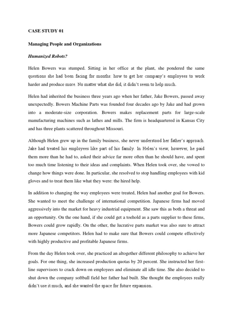 Case Study 01 | PDF | Employment | Economies