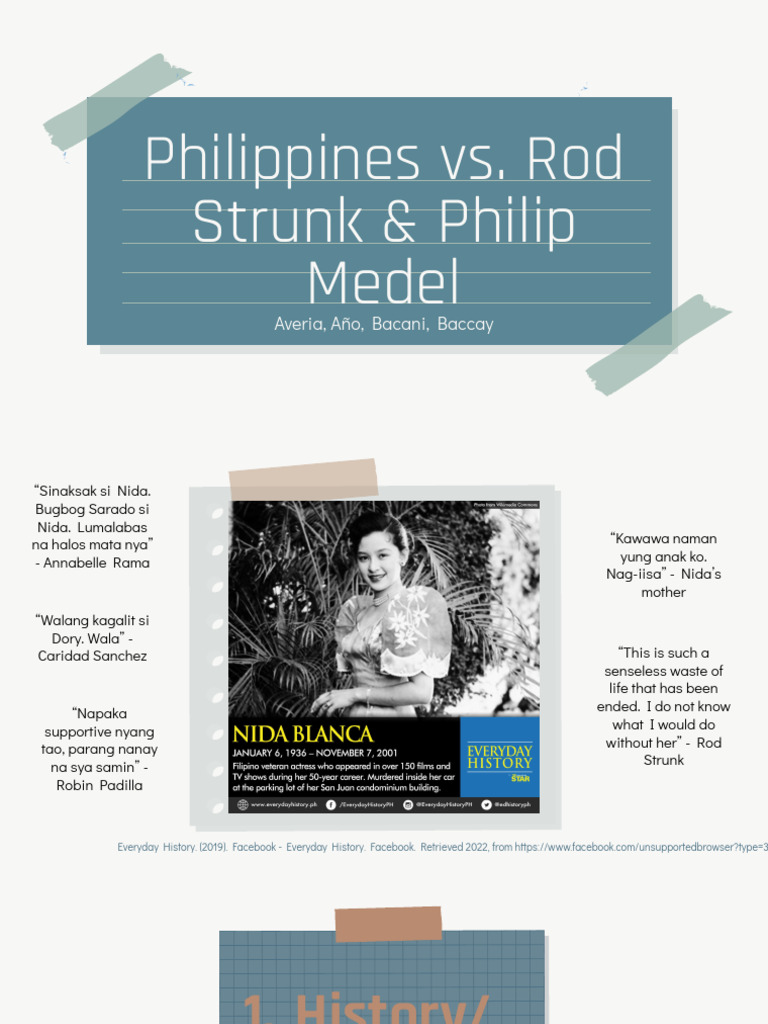 Group 1 - PPL of The PH Vs Philip Medel, Rod Strunk | PDF | Crimes ...