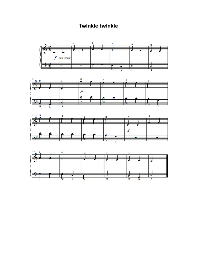 Twinkle Twinkle | PDF