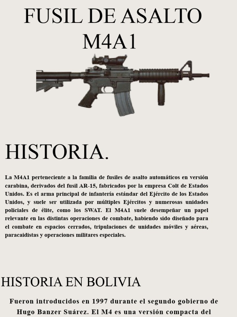 Fusil M4ai | PDF | Historia
