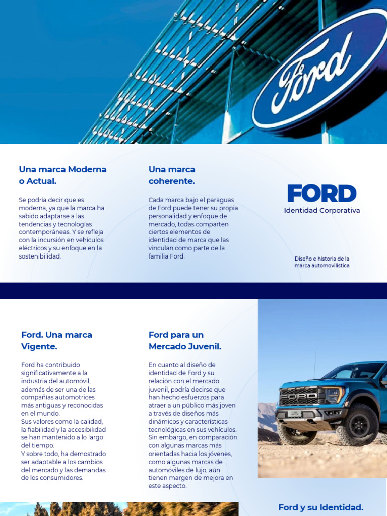 Identidad y Valores de la Marca Ford | PDF | Marca | Compania de ...