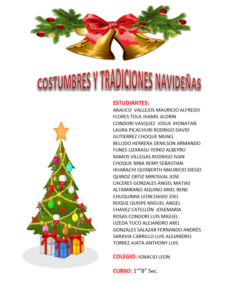 COSTUMBRES Y TRADICIONES NAVIDEÑAS (1) | PDF | Flauta | Grabadora ...