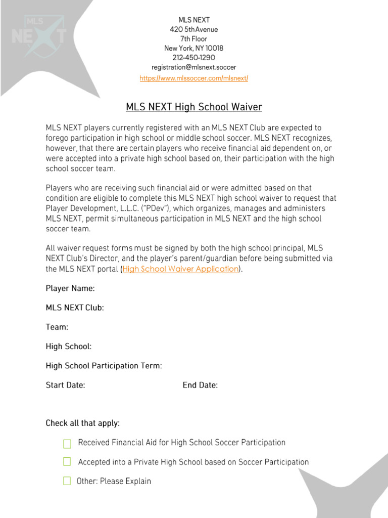 High School Waiver Application Guide | PDF