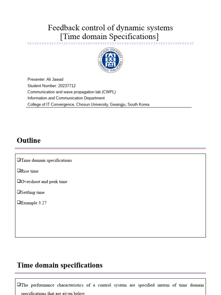 Feedback control system | PDF | Damping | Signal Processing