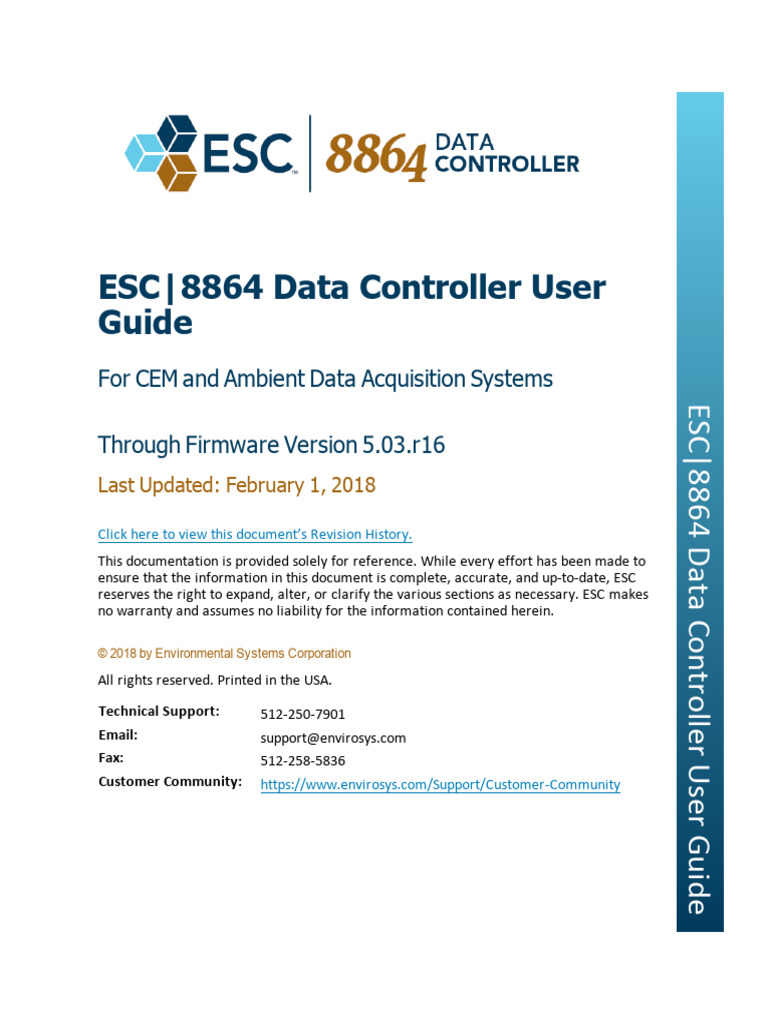 Esc 8864 | PDF | Port (Computer Networking) | Ip Address