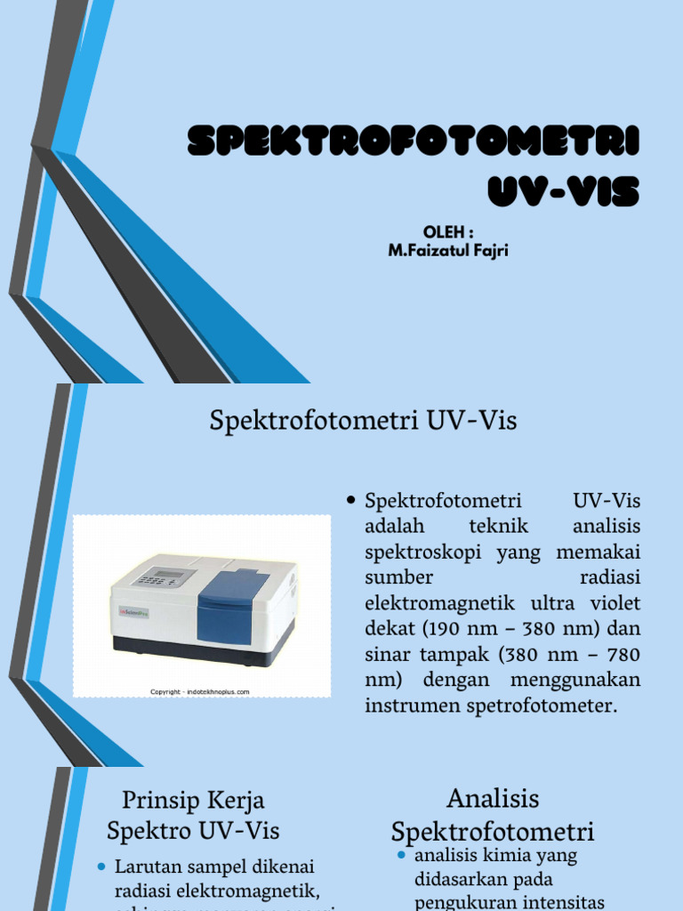 366790944-Spektrofotometri-Uv-Vis - PPTX 20240402 204349 0000 | PDF
