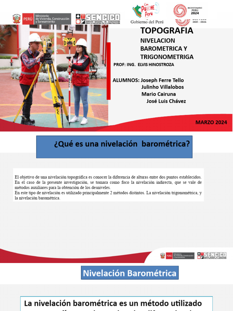 Topografia Expo | Descargar gratis PDF | Física Aplicada e Interdisciplinaria | Ciencias de la ...