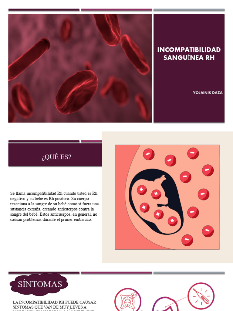 Incompatibilidad Sanguínea RH ++ | PDF